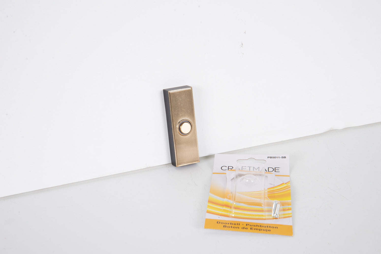 Craftmade Surface Mount Push Button in Satin Brass | Fan Diego